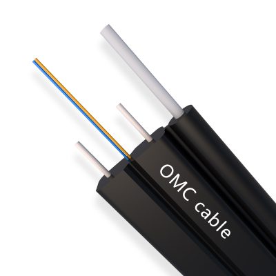 2 cores Aerial Self-support FTTH Drop cable-Solid wire+FRP